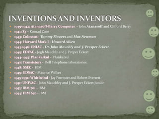 1st Generation Computers | PPTX