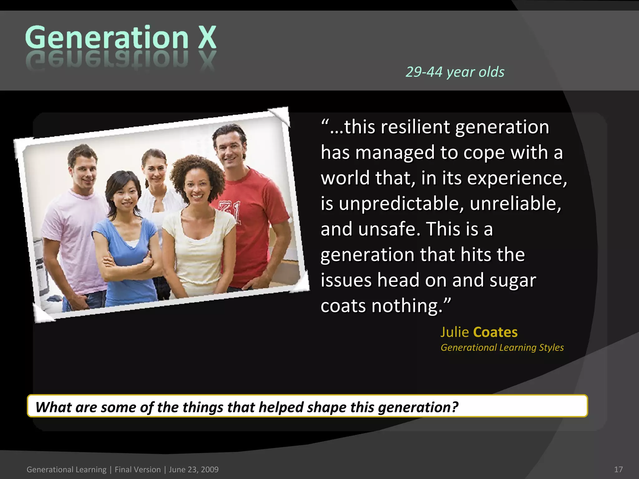 Generational Learning | PPT