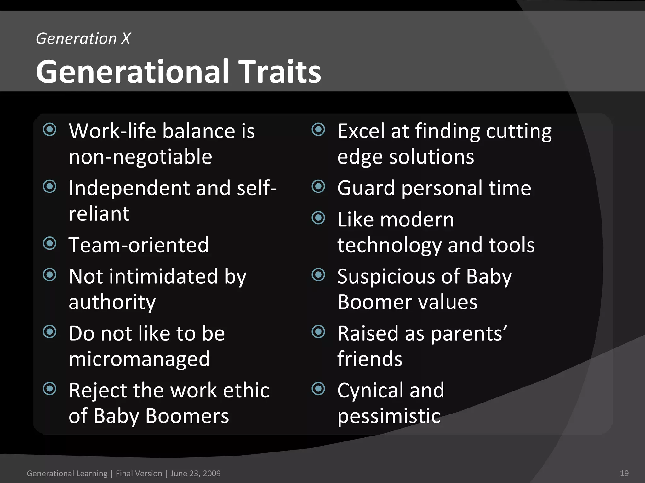 Generational Learning | PPT