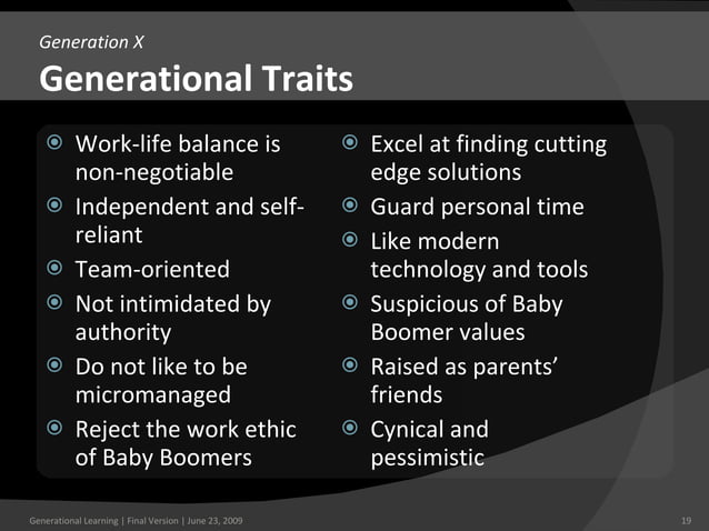 Generational Learning | PPT