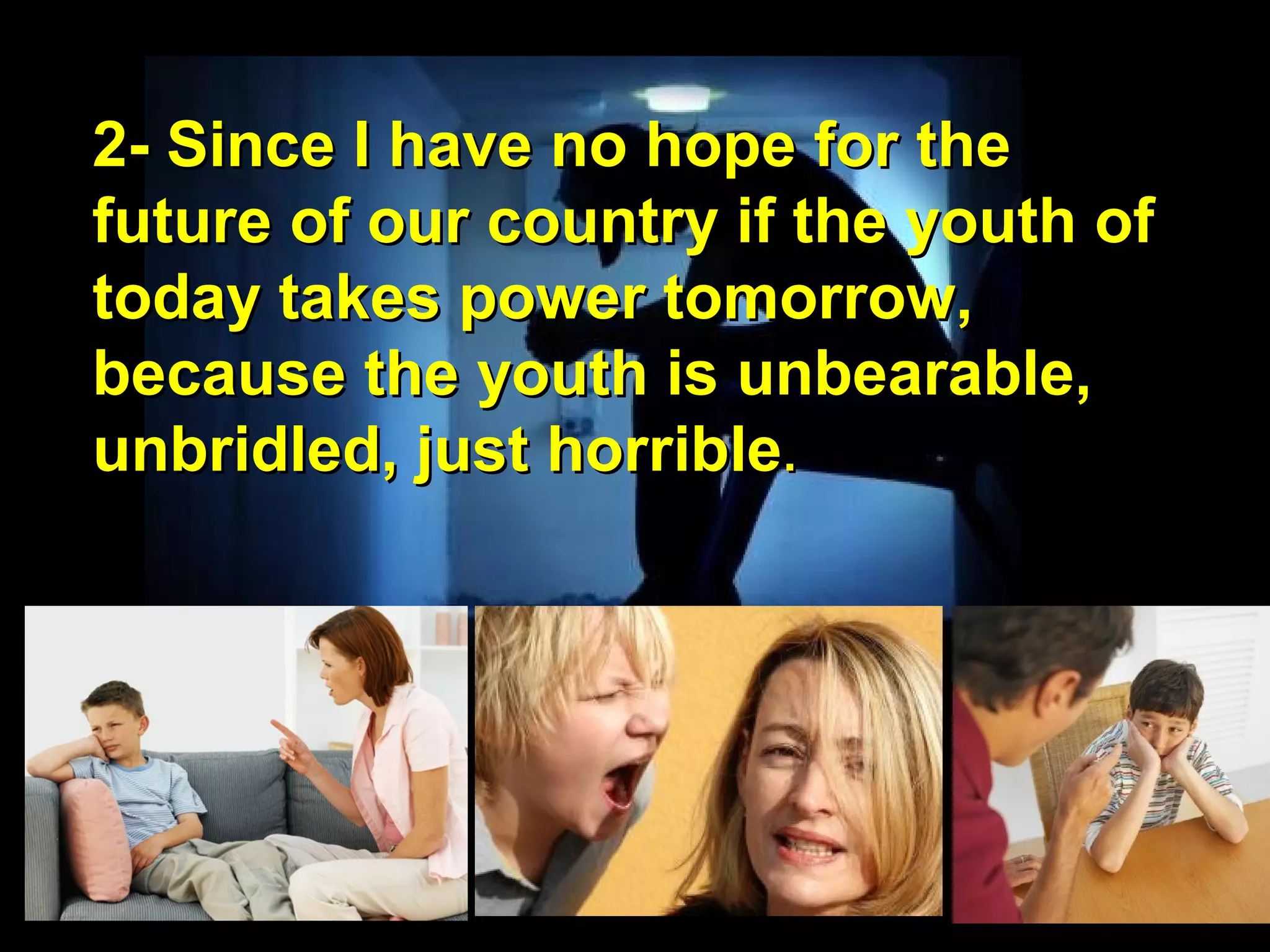 Generational conflict | PPS
