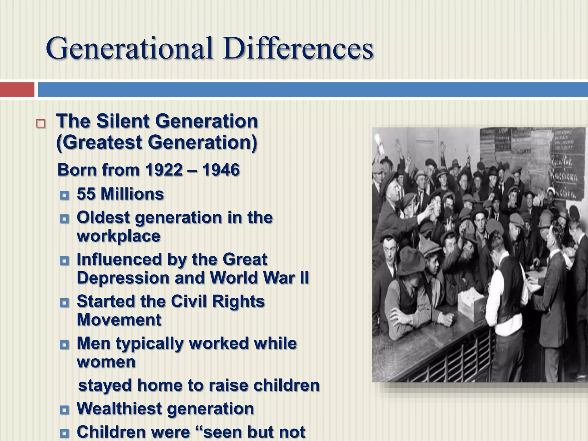 Generational Differences in the Workplace | PPTX