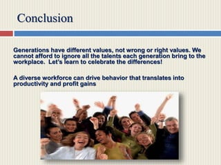 Generational Differences in the Workplace | PPTX