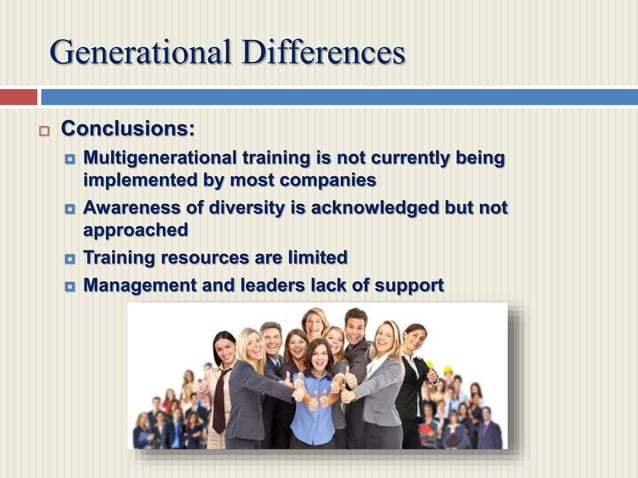 Generational Differences in the Workplace
