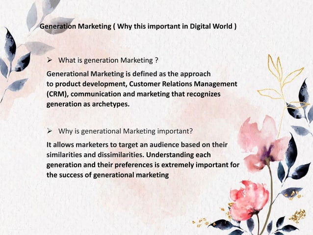 Generational Marketing Converted Ppt