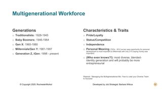 Generational Similarities & Differences | PPTX | Career Advice | Careers