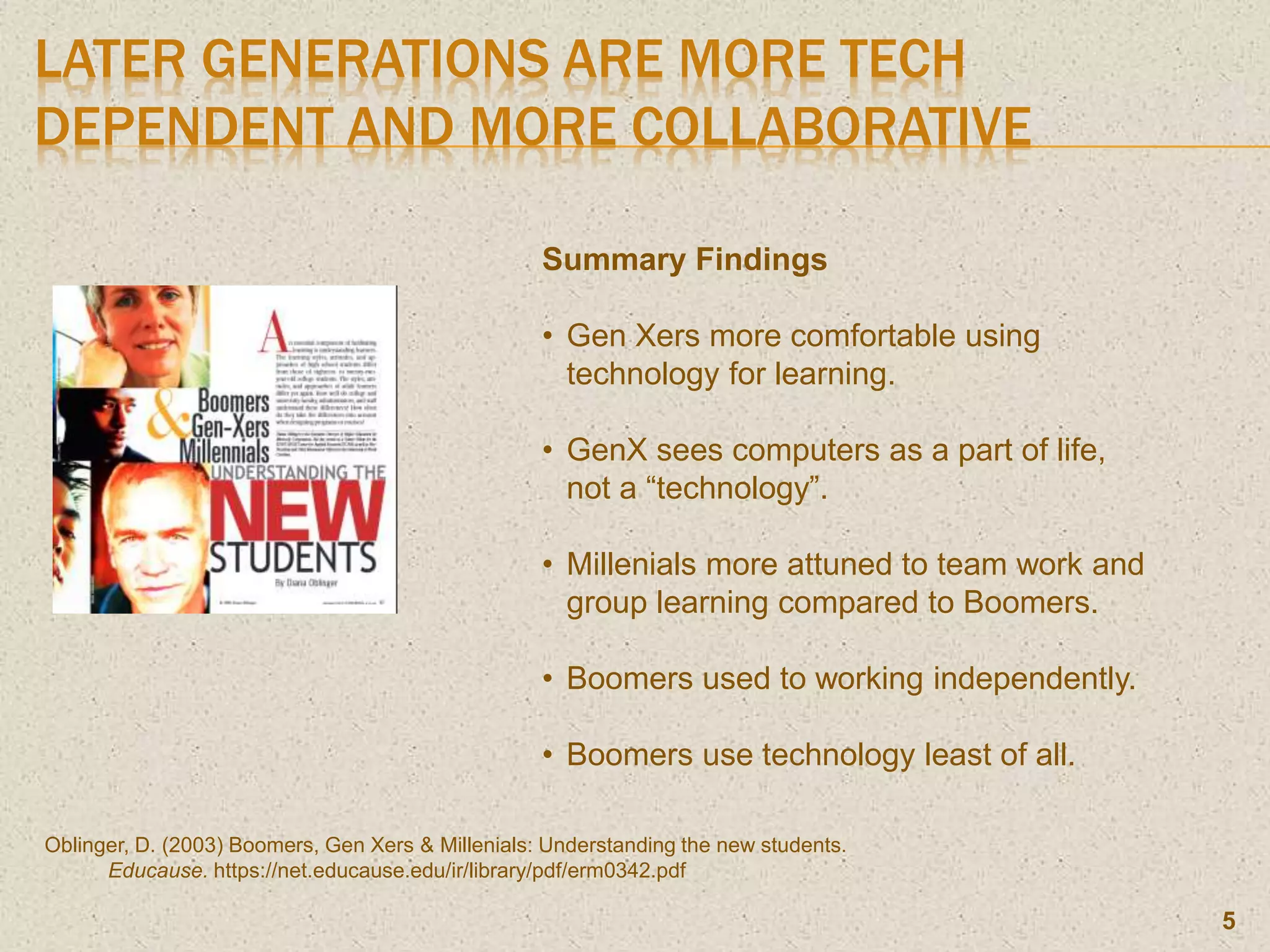 Generational use of libraries | PPTX