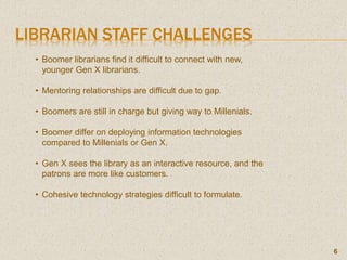 Generational use of libraries | PPTX