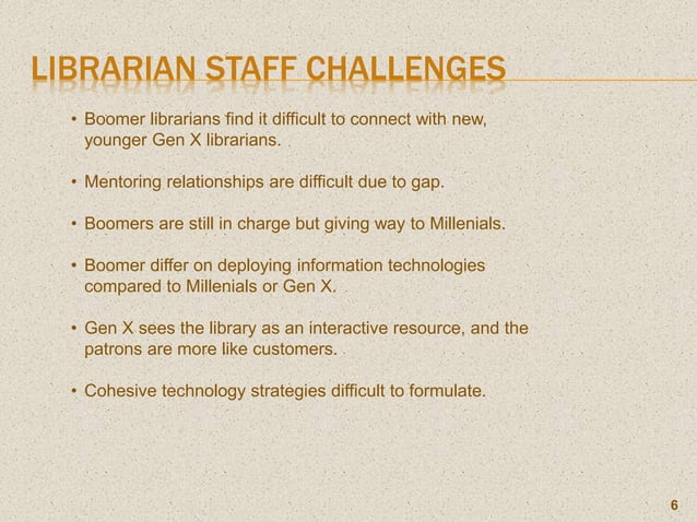 Generational use of libraries | PPT
