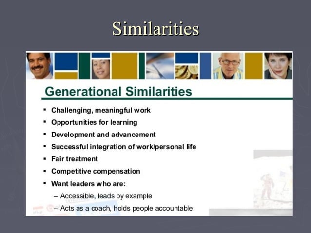 Generational values, Similarities and dissimilarities of different ...