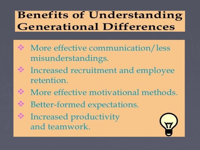 Generational values, Similarities and dissimilarities of different ...