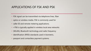 Generation and detection of psk and fsk | PPTX