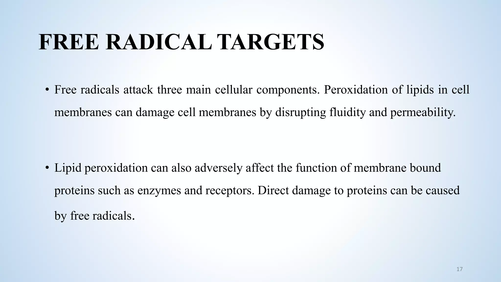 GENERATION AND ROLE OF FREE RADICAL IN VARIOUS (1).pptx