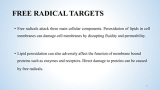 GENERATION AND ROLE OF FREE RADICAL IN VARIOUS (1).pptx