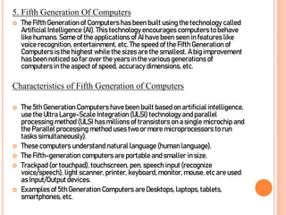 GENERATION COMPUTER By Rg Dipak Kumar kar mkcg medical College Hospital ...