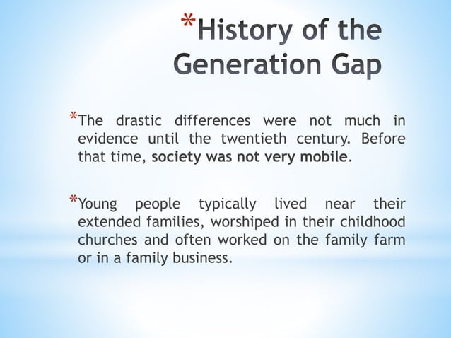 Generation gap | PPTX
