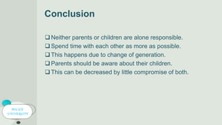 Generation Gap Between Parents And Children