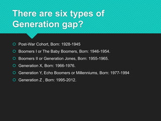 Generation gap | PPTX