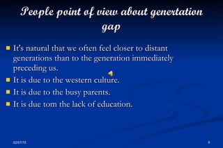 Generation Gap D | PPT