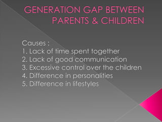 Generation gap issues | PPTX
