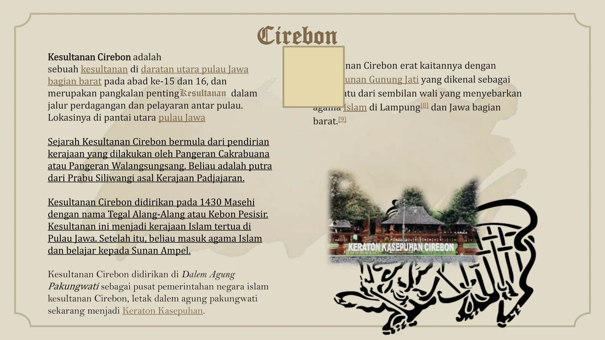 PPT SEJARAH KESULTANAN CIREBON SMKN 1 KD | PPTX