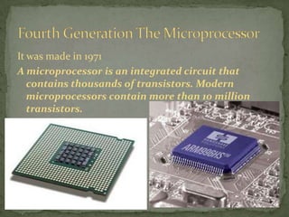 Generation of computer | PPT | Computing | Technology & Computing