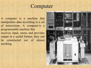 First Generation Computers