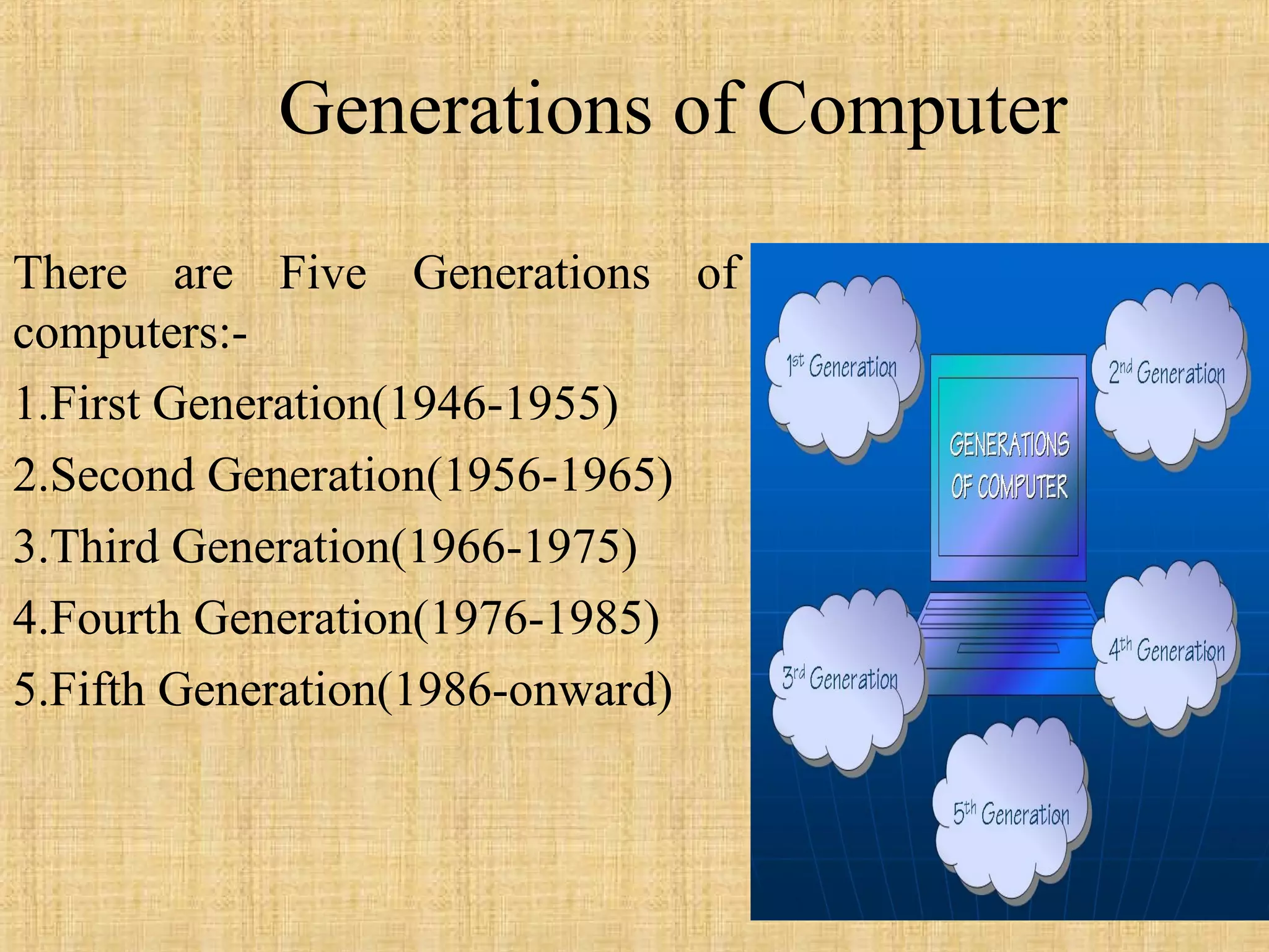 Generation of computer | PPT