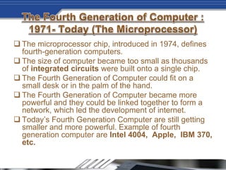 Generation of computer | PPTX