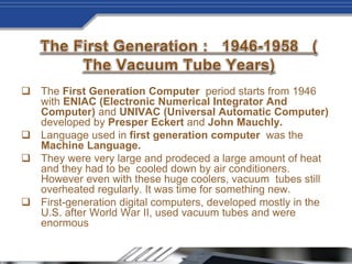Generation of computer | PPTX