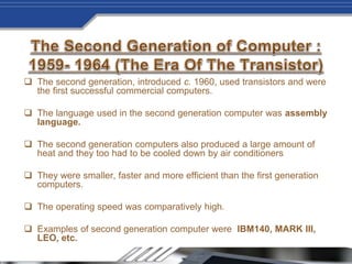 Generation of computer | PPTX