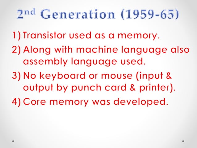 Generation of computer | PPT