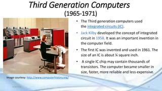 Generation of computer | PPTX | Desktops | Computing