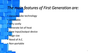 Generation of computer | PPTX | Desktops | Computing