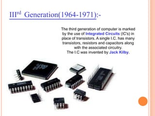 Third Generation Integrated Circuit 1964 1971