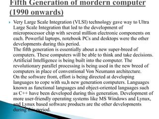 Generation of computer | PPT