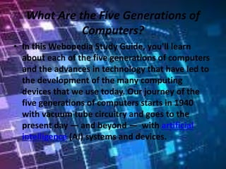 Generation of computer | PPT