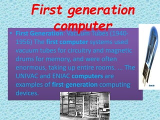 Generation of computer | PPT
