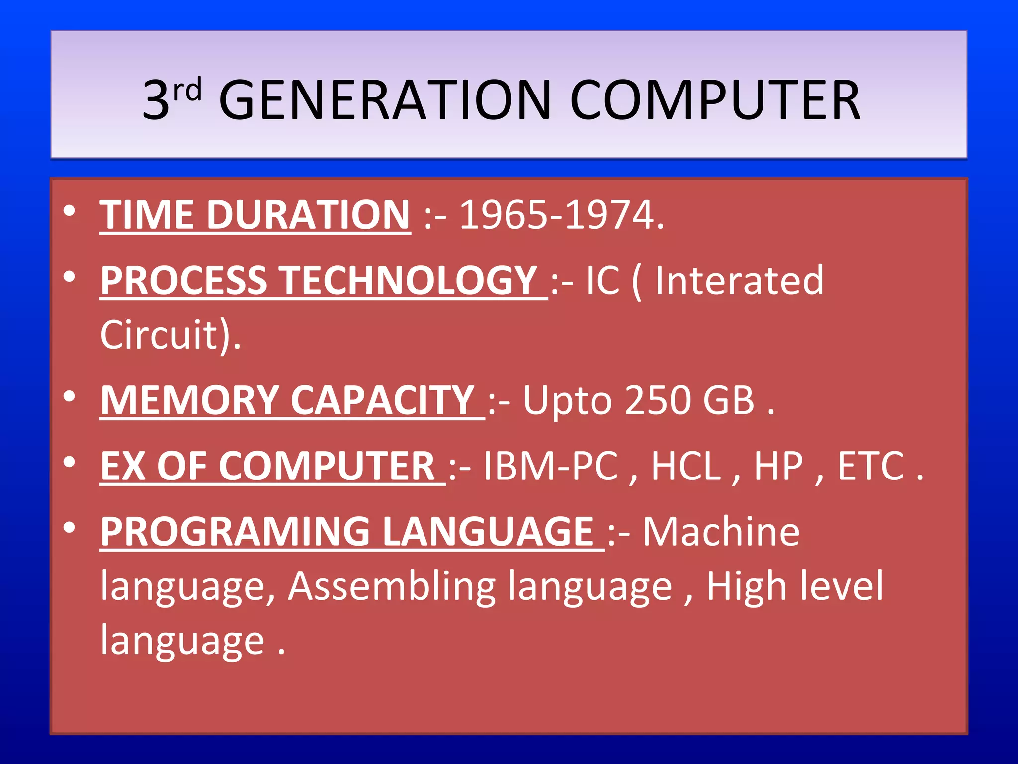 Generation of computer | PPT