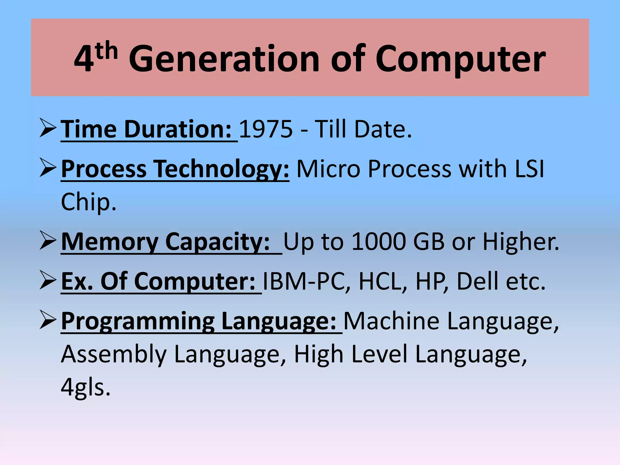 Generation of computer | PPTX