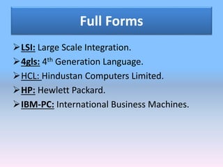 Generation of computer | PPTX