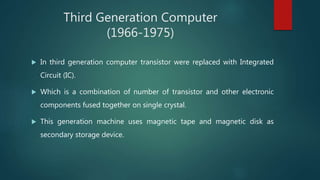Generation of computer | PPTX
