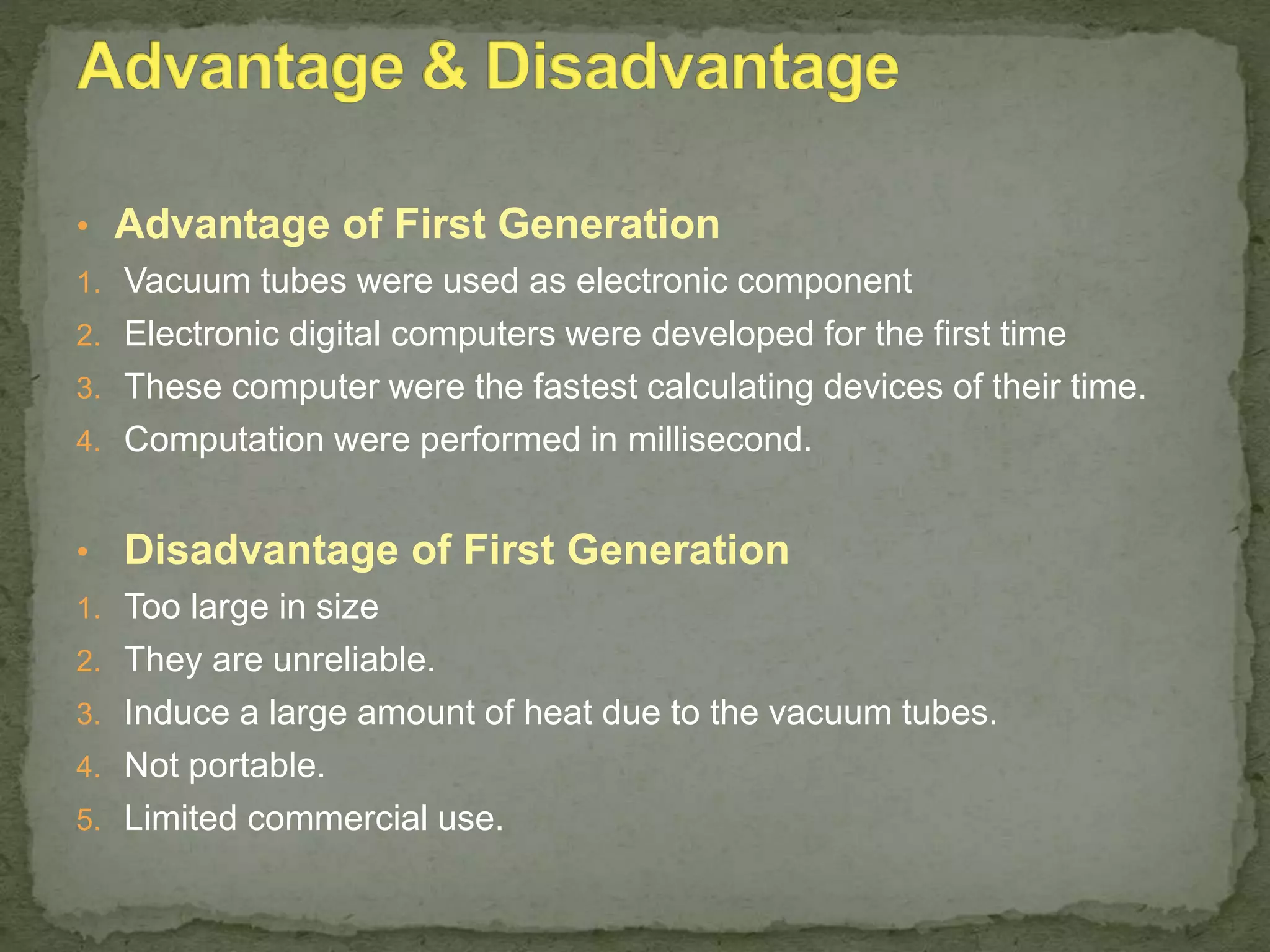 Generation of computer | PPT