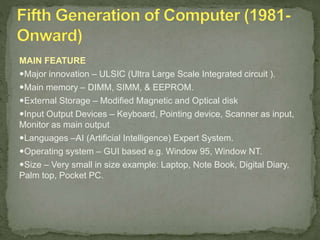 Generation of computer | PPT