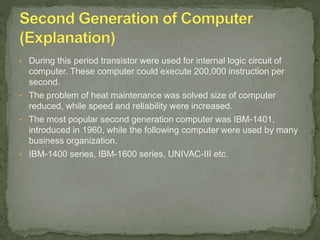 Generation of computer | PPT