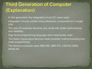 Generation of computer | PPT