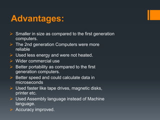 Generation of computer 1st to 5th | PPTX