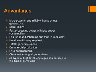 Generation of computer 1st to 5th | PPTX