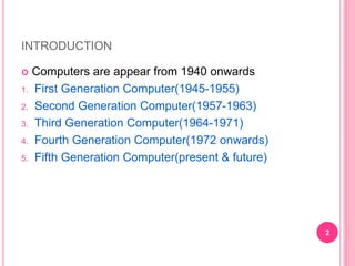 Generation of computer | PPT