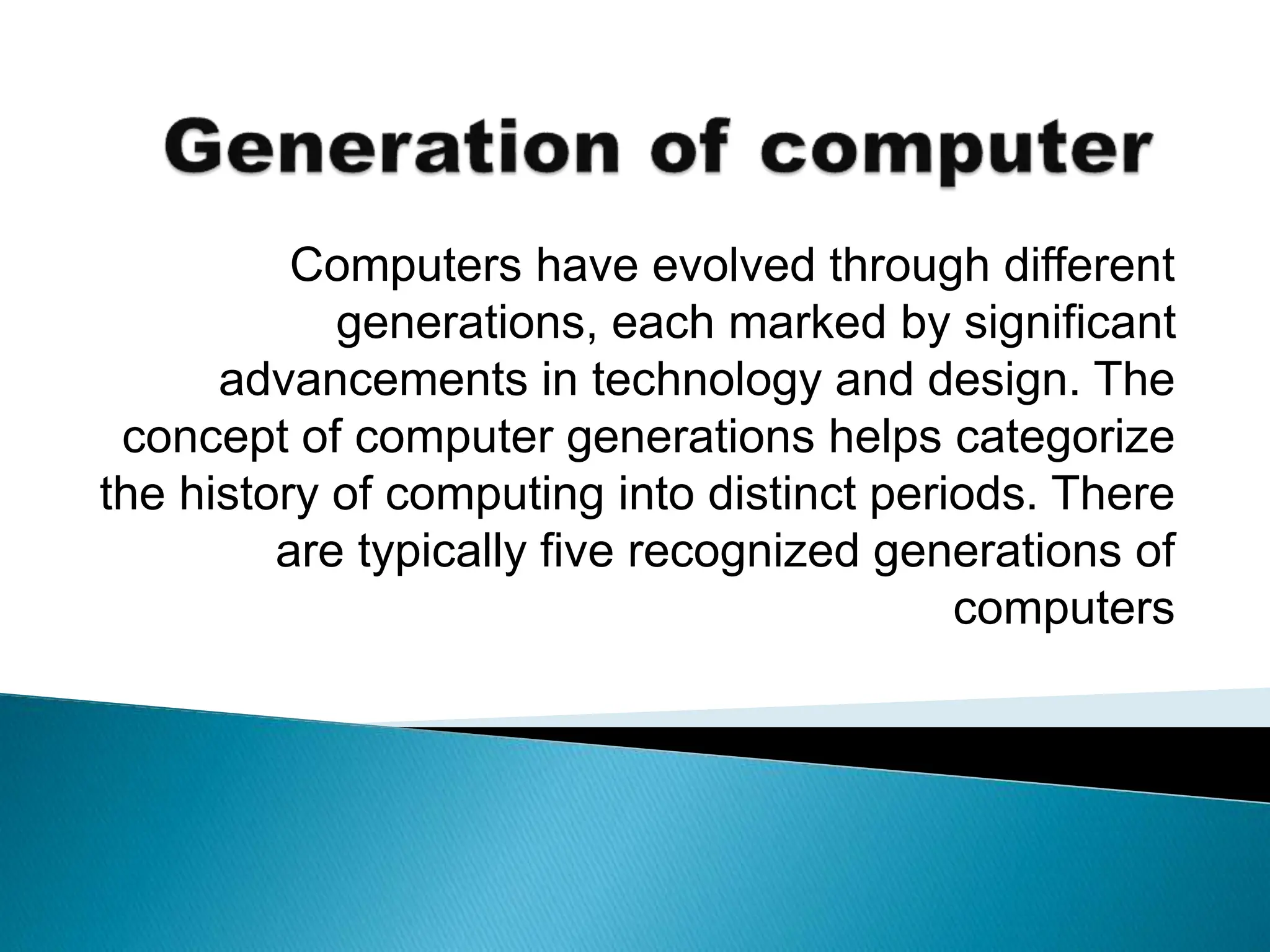 Generation of computer | PPT